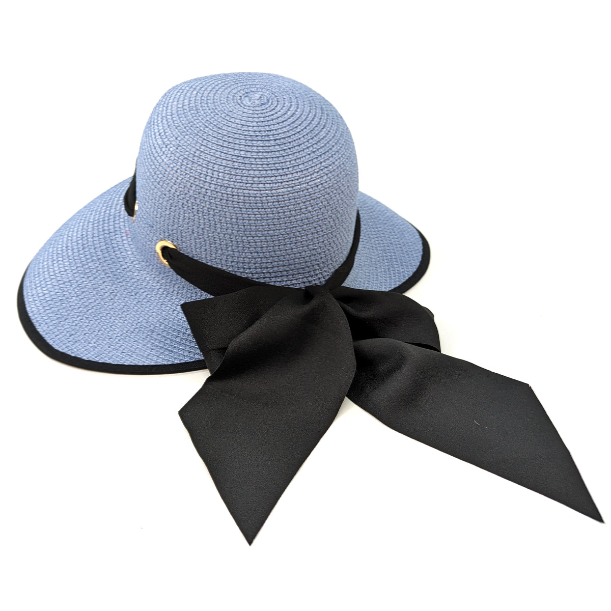 Open Back Multiway Foldable Hat - Denim Blue – thescarfgiraffe