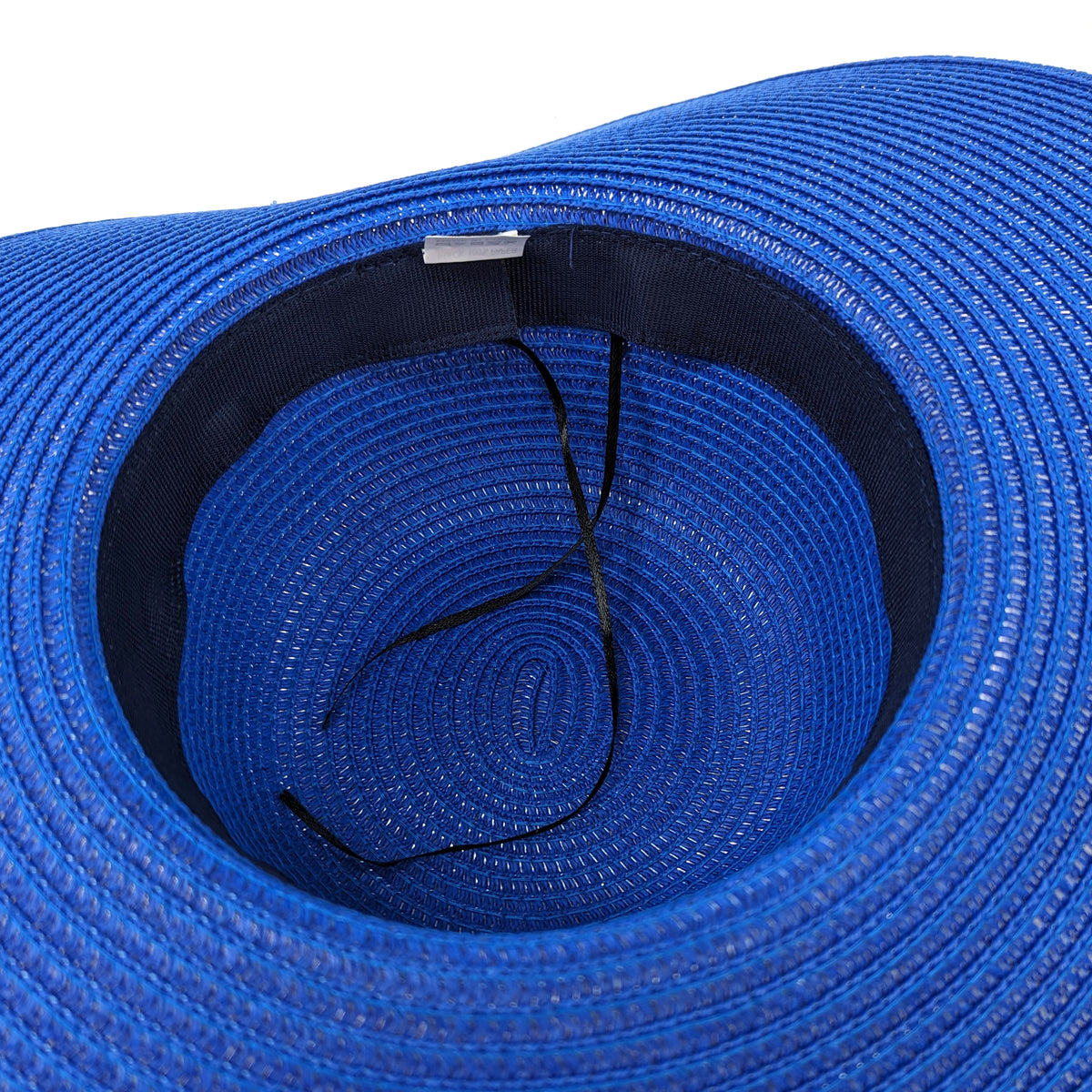 Bright and Bold Wide Brim Foldable Hat - Azure Blue – thescarfgiraffe
