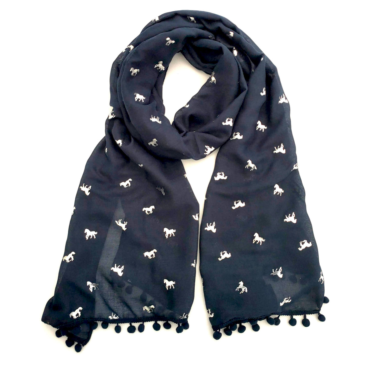 Embossed Repeating Horse Pattern Scarf – thescarfgiraffe
