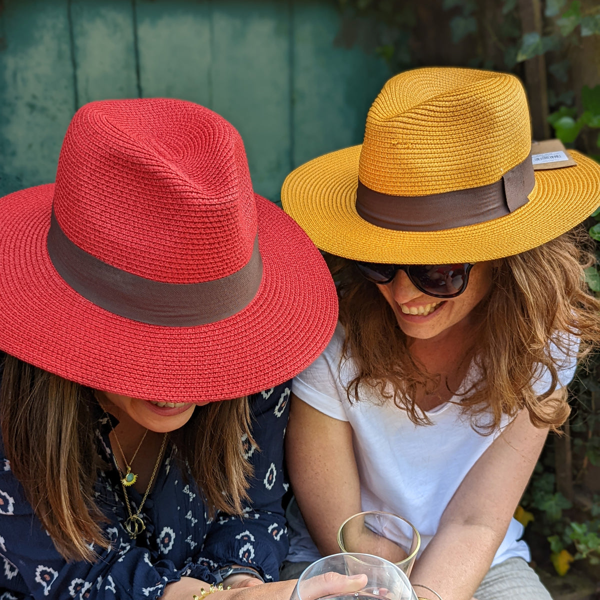 Mustard Panama Folding Hat (57cm) – thescarfgiraffe